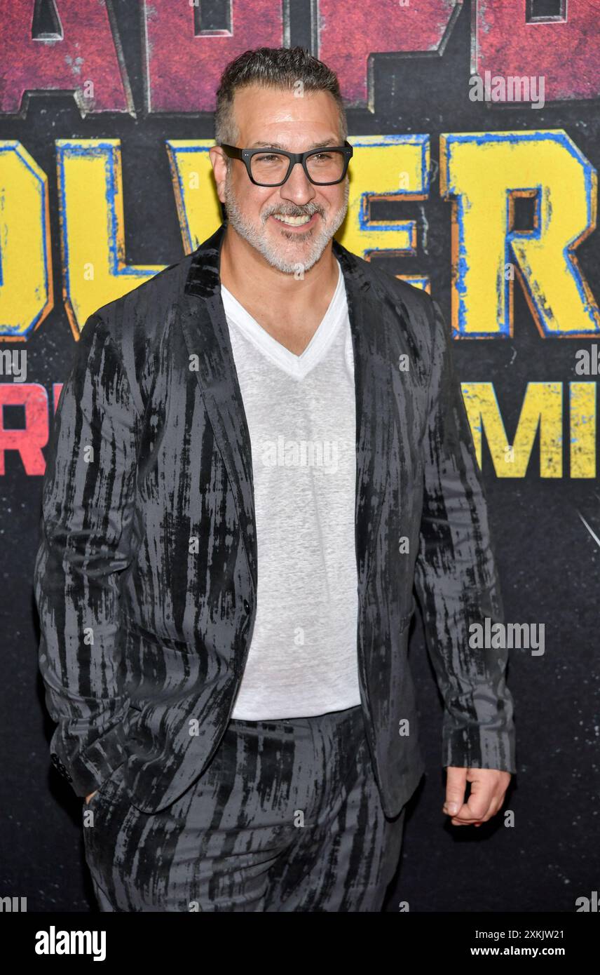 Joey Fatone attends the world premiere of Marvel Studios' "Deadpool ...