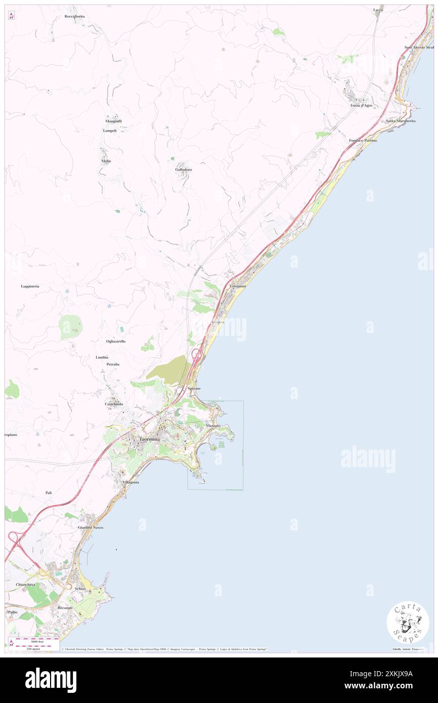 Messina map sicily hi-res stock photography and images - Alamy