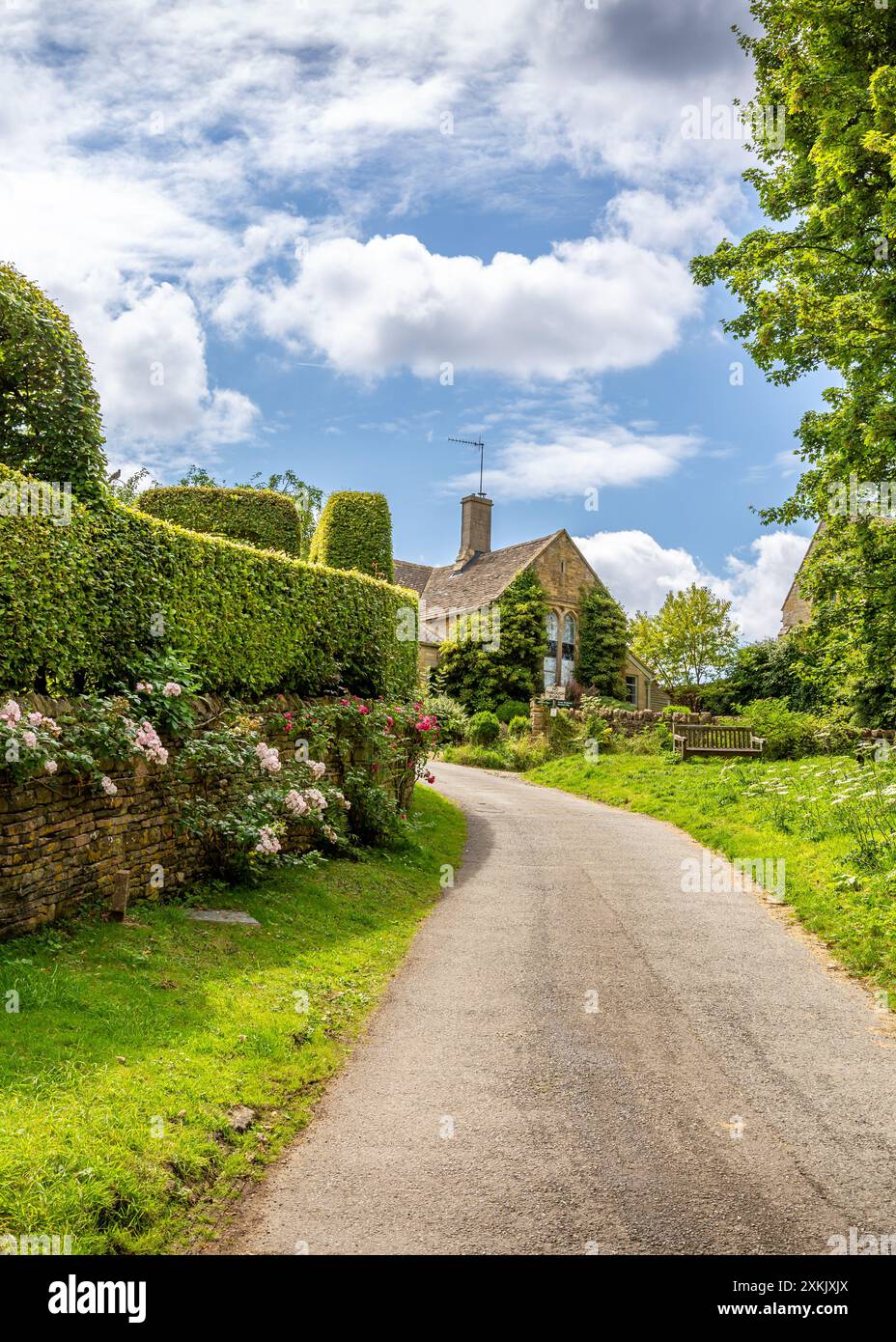 Upper Slaughter Scenic View, Cotswold Village Stock Photo - Alamy