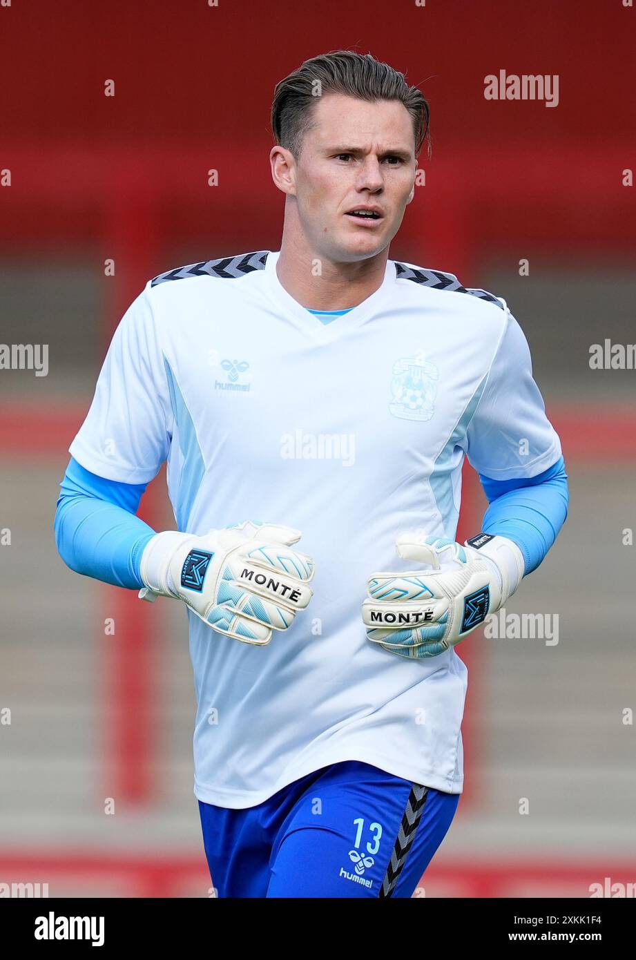 Coventry City goalkeeper Ben Wilson during the pre-season friendly ...