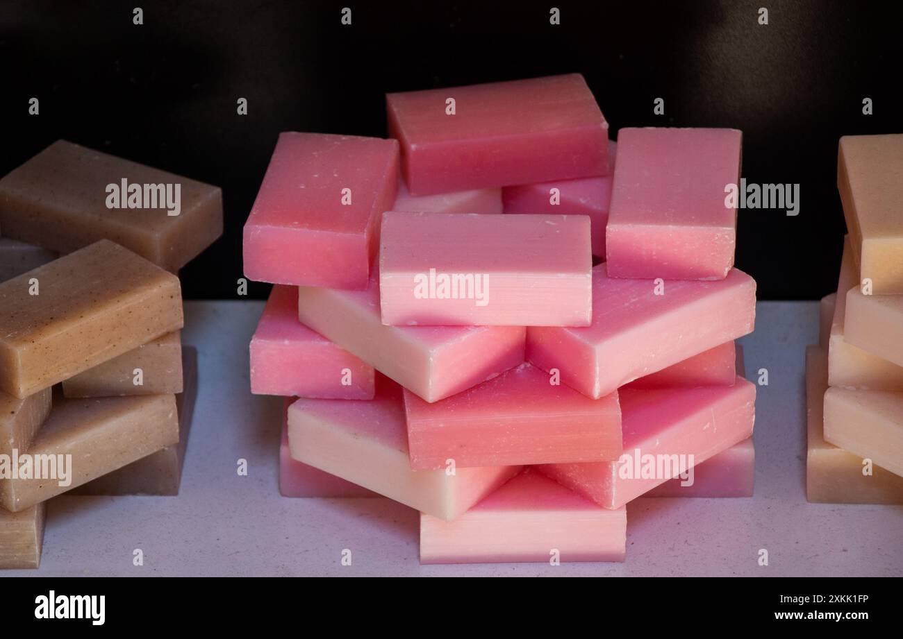 multi-colored Eco-friendly exfoliating bars of soap for hair and body ...