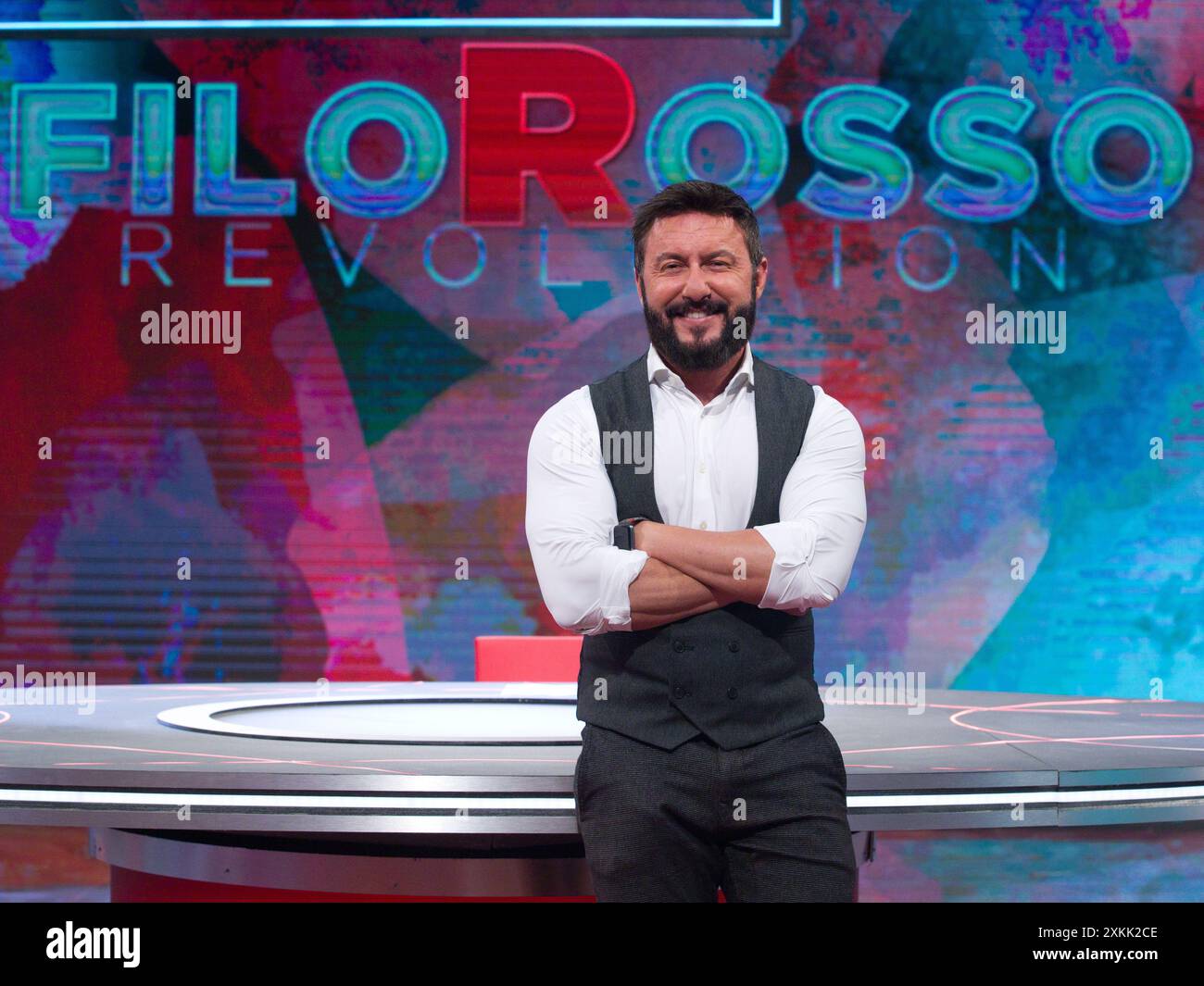 Rome, Rai ex Teulada studios, TV broadcast "Filorosso revolution". In ...