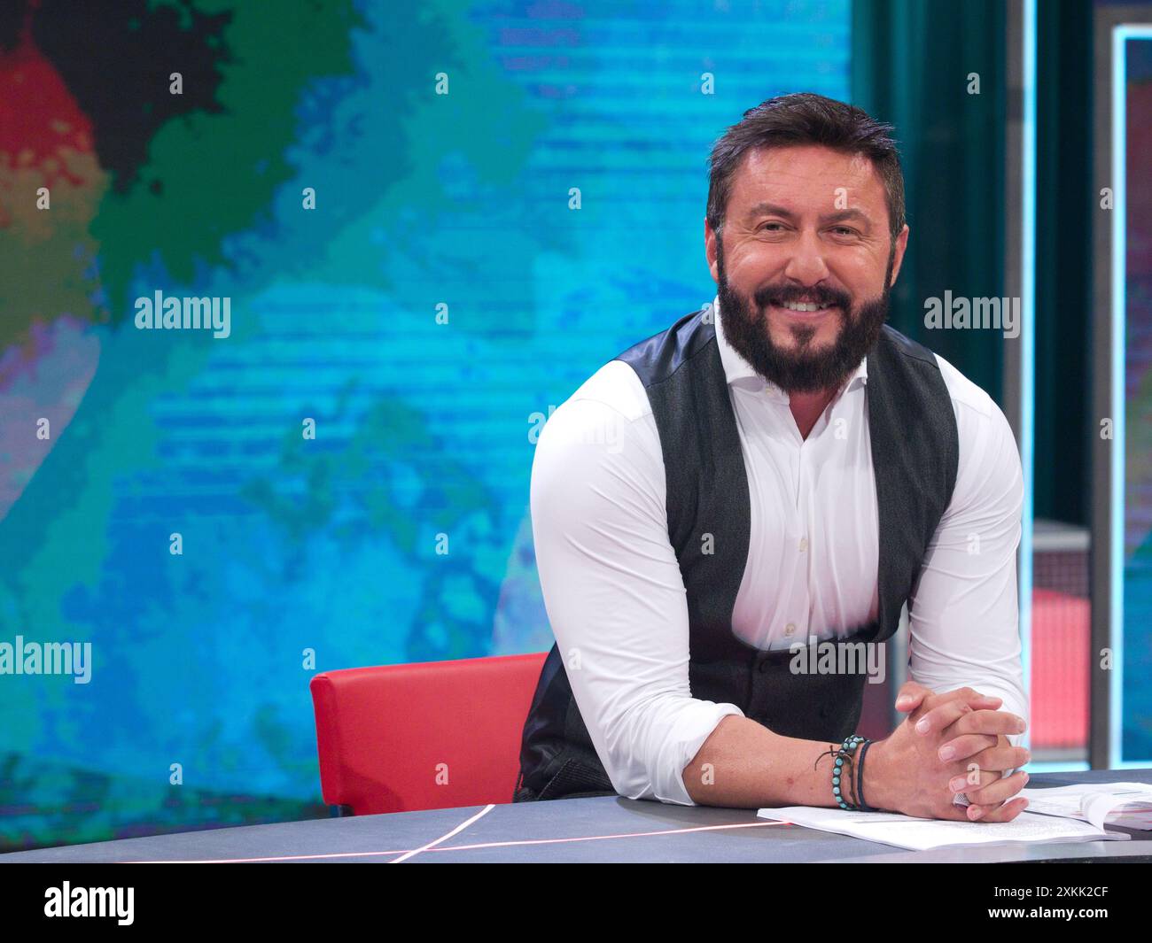 Rome, Rai ex Teulada studios, TV broadcast "Filorosso revolution". In ...