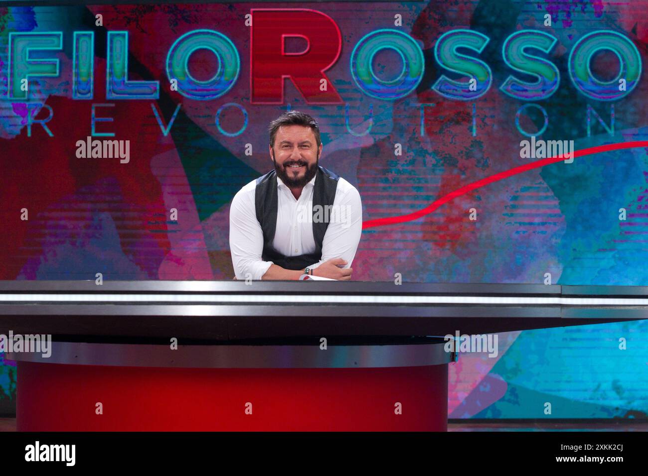 Rome, Rai ex Teulada studios, TV broadcast "Filorosso revolution". In ...
