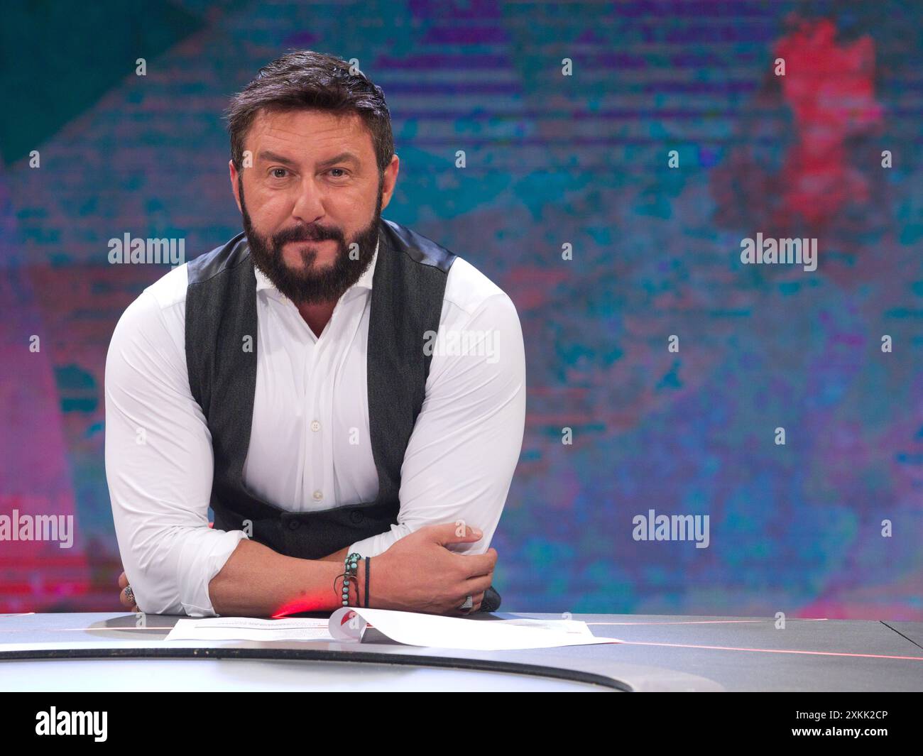 Rome, Rai ex Teulada studios, TV broadcast "Filorosso revolution". In ...