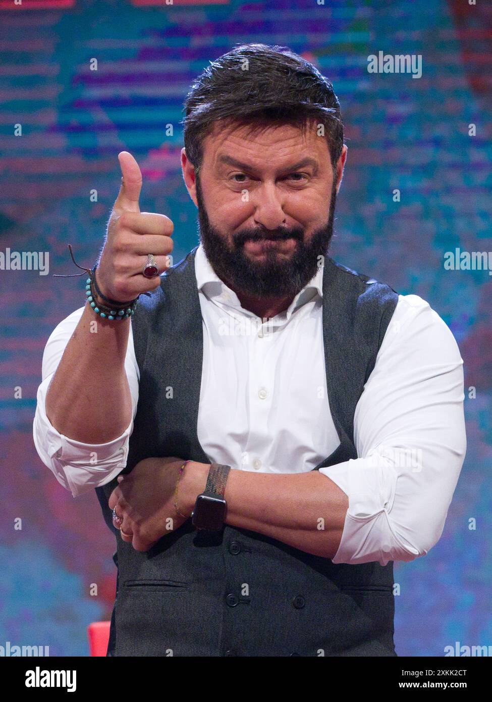 Rome, Rai ex Teulada studios, TV broadcast "Filorosso revolution". In ...