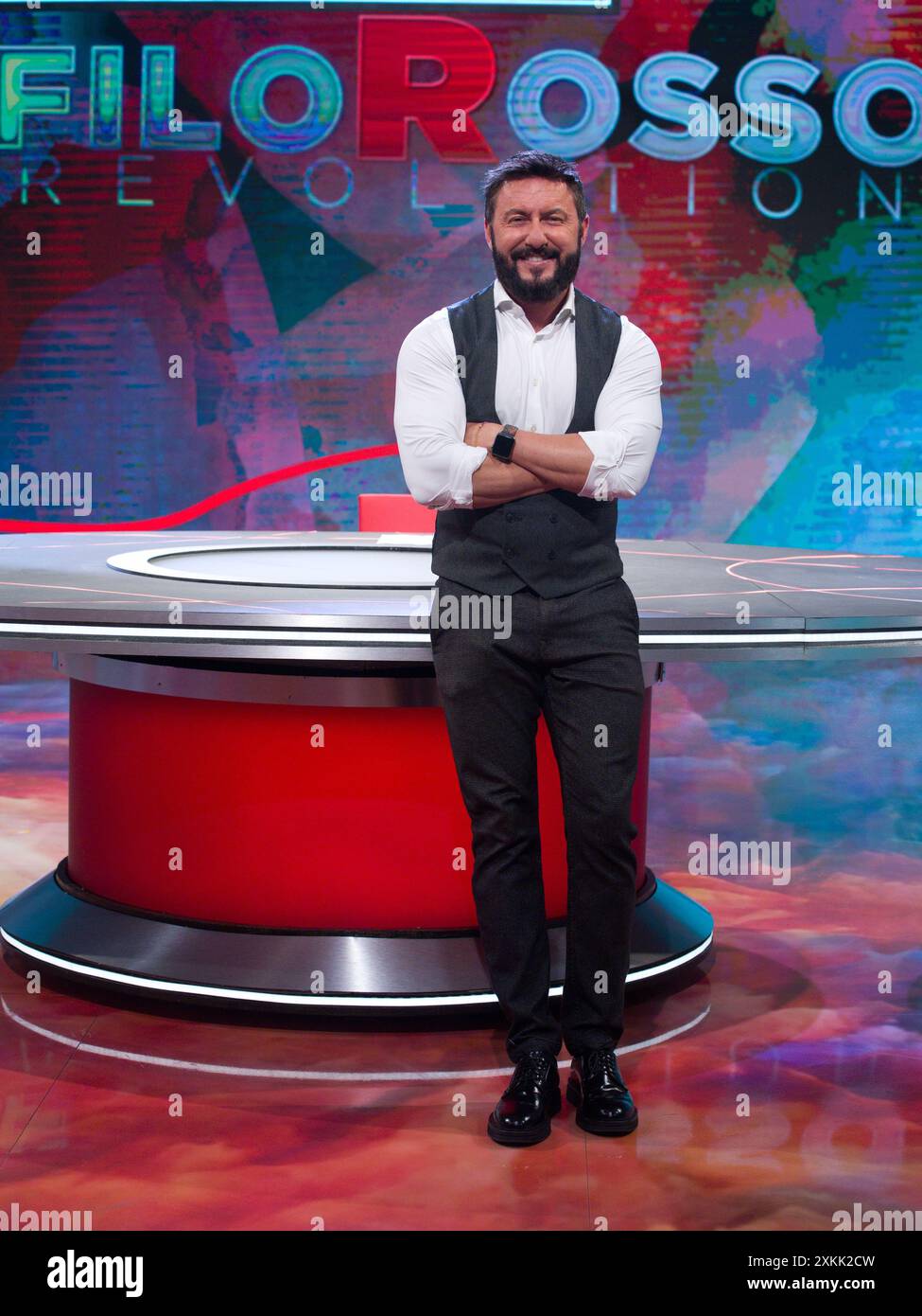 Rome, Rai ex Teulada studios, TV broadcast "Filorosso revolution". In ...