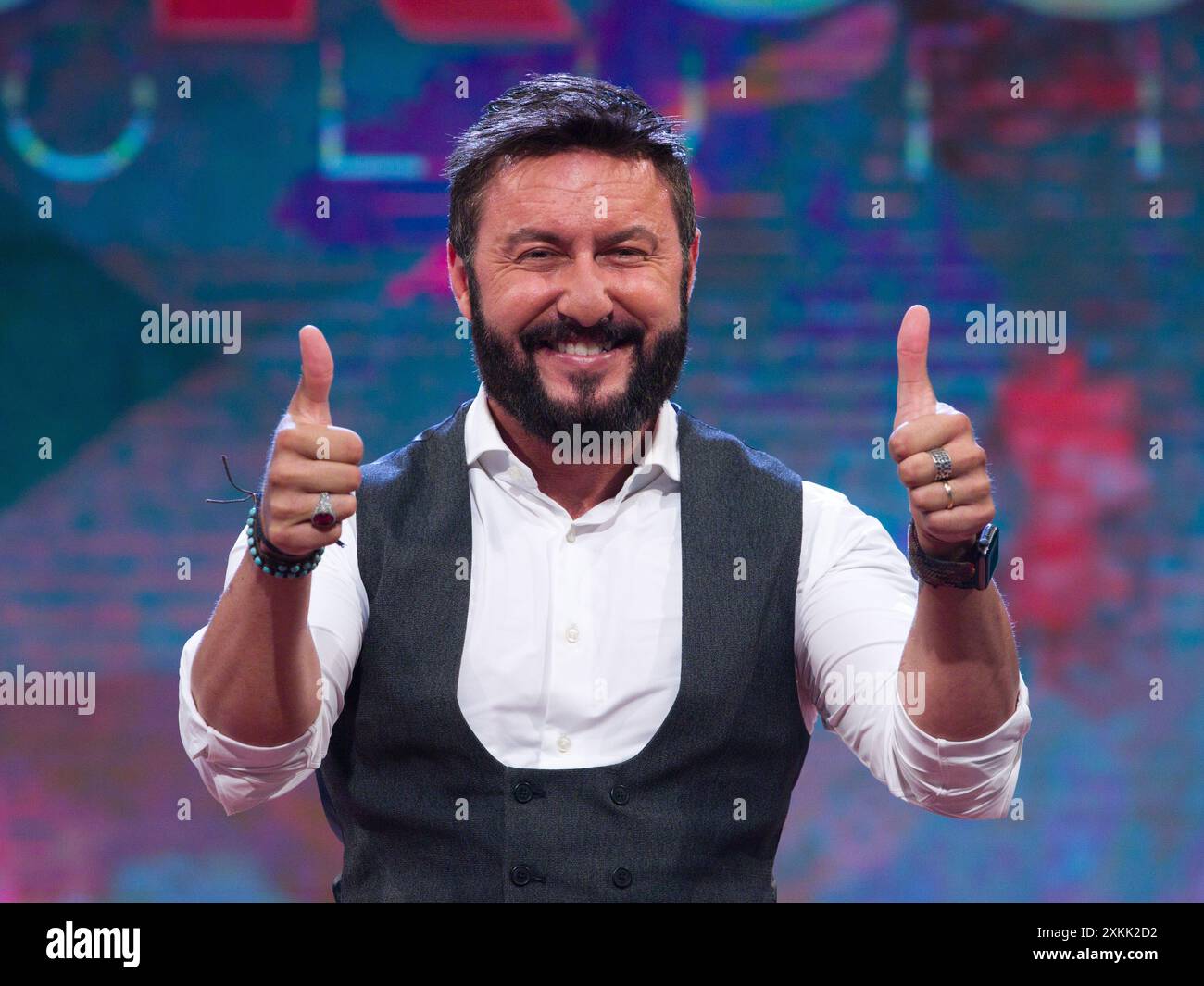 Rome, Rai ex Teulada studios, TV broadcast "Filorosso revolution". In ...