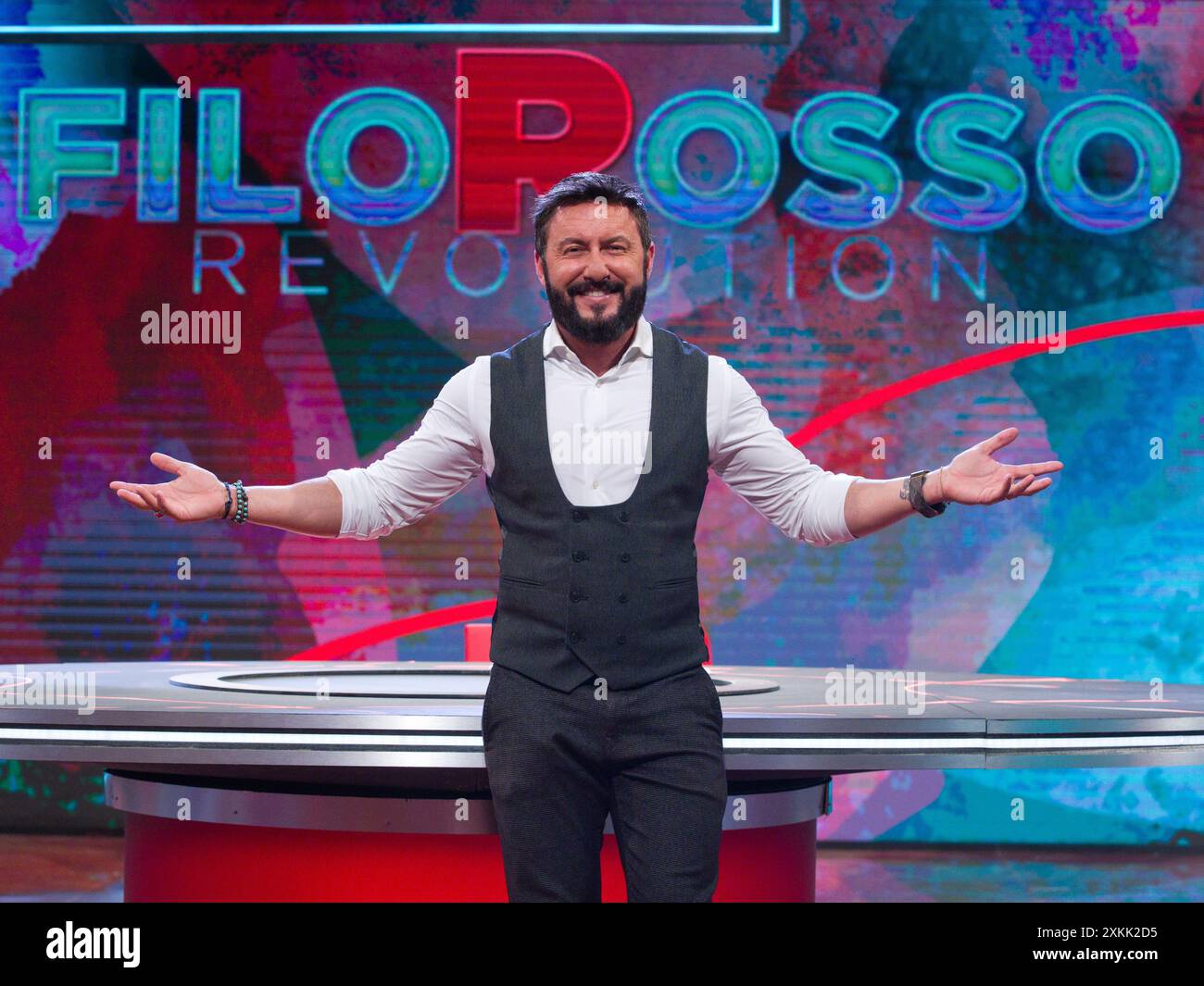 Rome, Rai ex Teulada studios, TV broadcast "Filorosso revolution". In ...