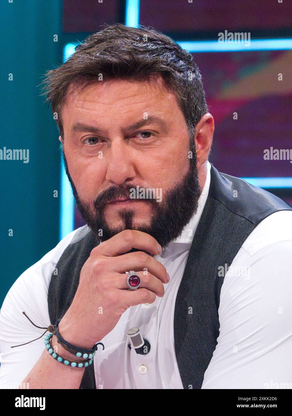 Rome, Rai ex Teulada studios, TV broadcast "Filorosso revolution". In ...