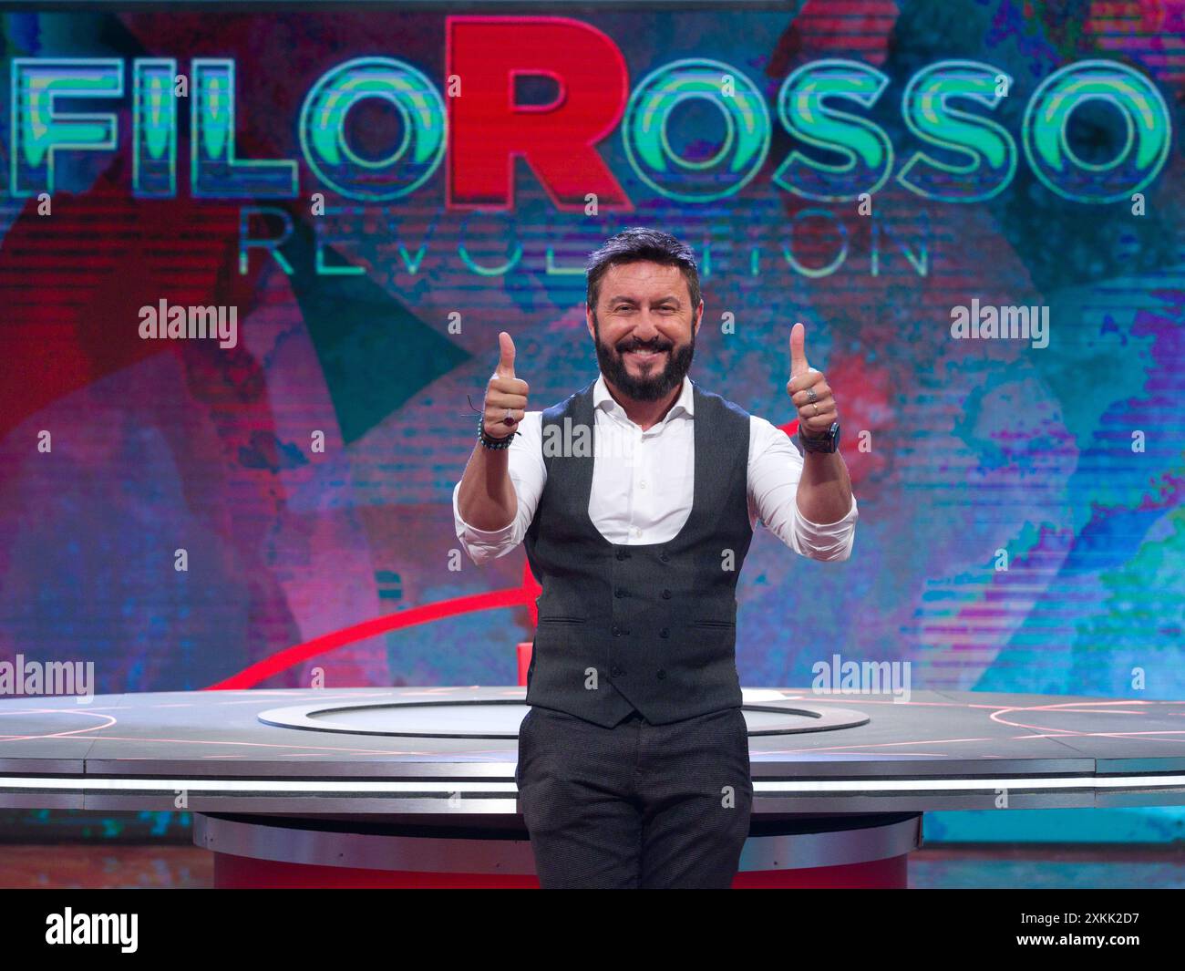 Rome, Rai ex Teulada studios, TV broadcast "Filorosso revolution". In ...