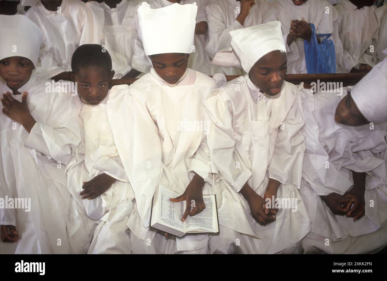 Black British teenage children bible study learning about the ...