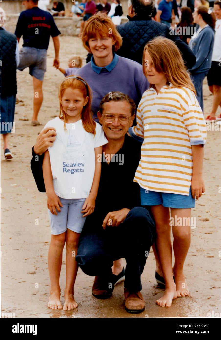 CONSERVATIVE PARTY CHAIRMAN, NORMAN FOWLER ON HOLIDAY WITH HIS FAMILY ...