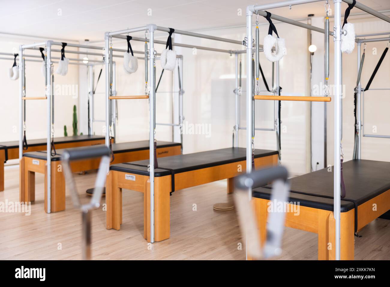 Modern pilates studio reformer hi-res stock photography and images - Alamy