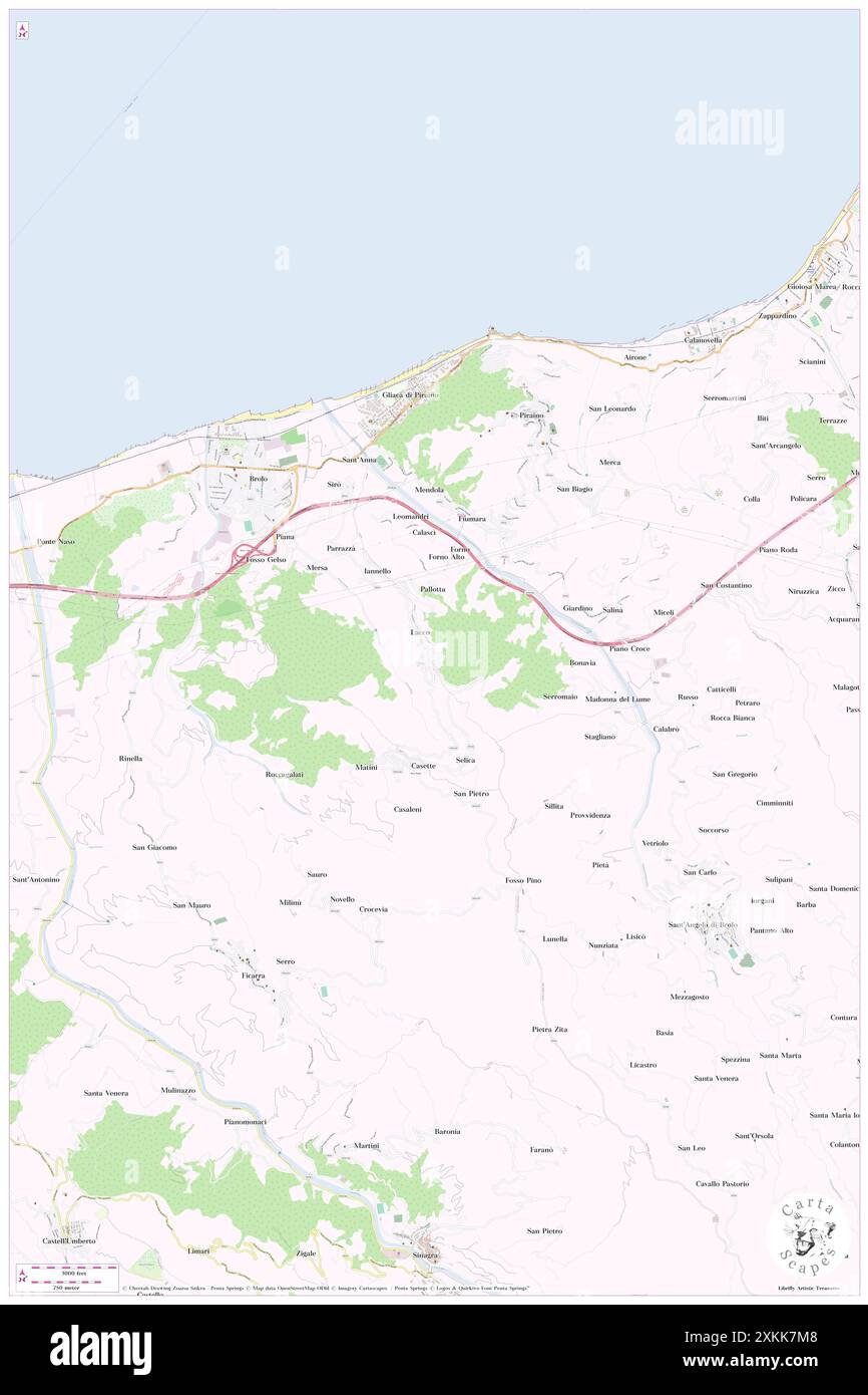Contrada Lacco, Messina, IT, Italy, Sicily, N 38 8' 21'', N 14 51' 1 ...
