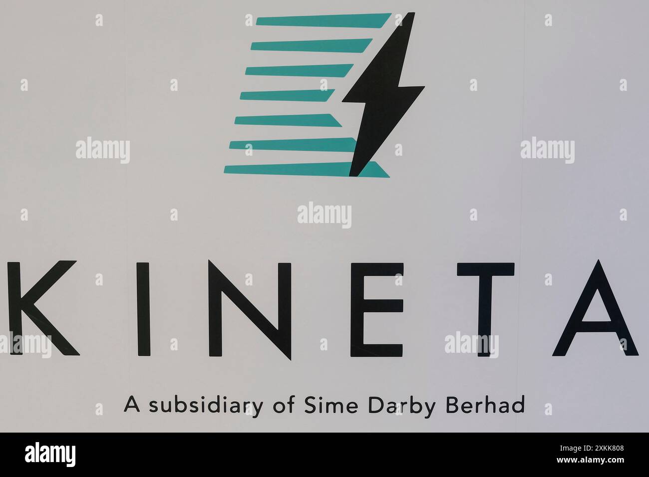 Kineta brand logo seen during EvX expo at Setia Alam Stock Photo - Alamy