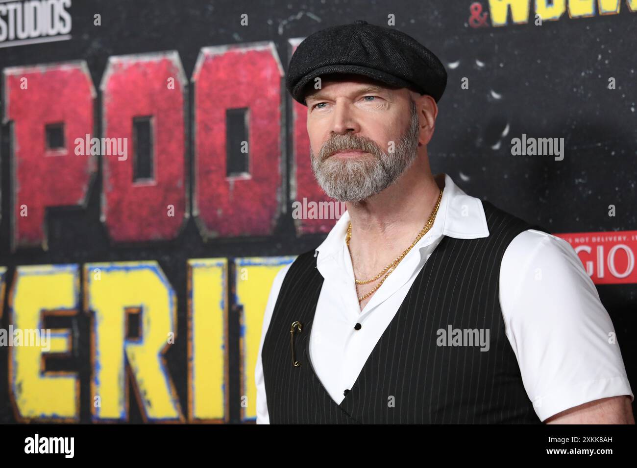 New York, New York, USA. 22nd July 2024. Tyler Mane attends the world ...