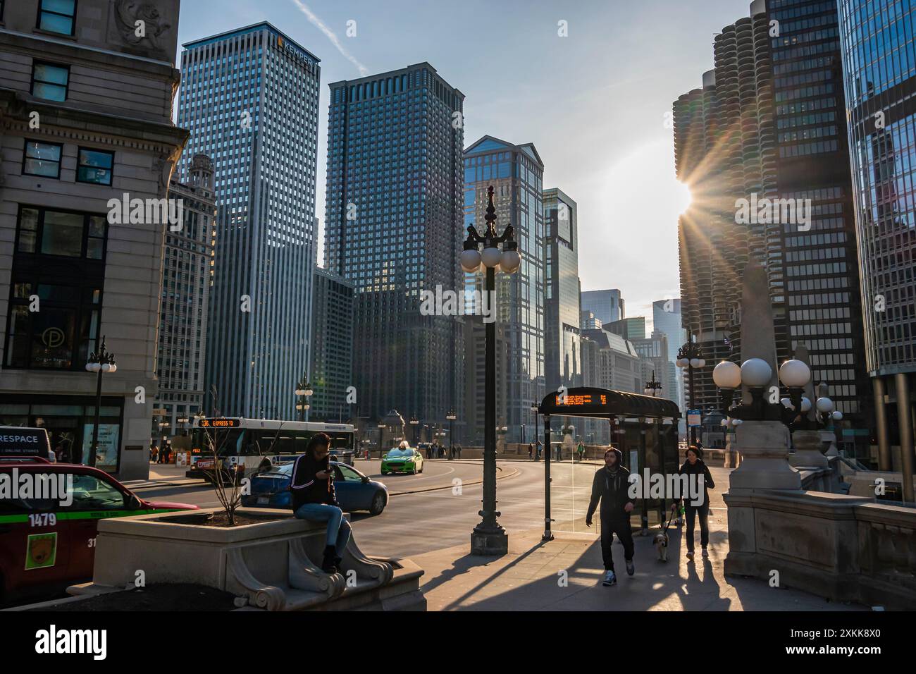 Chicago, IL, USA - March 2019: Chicago's Iconic Michigan Avenue: A ...