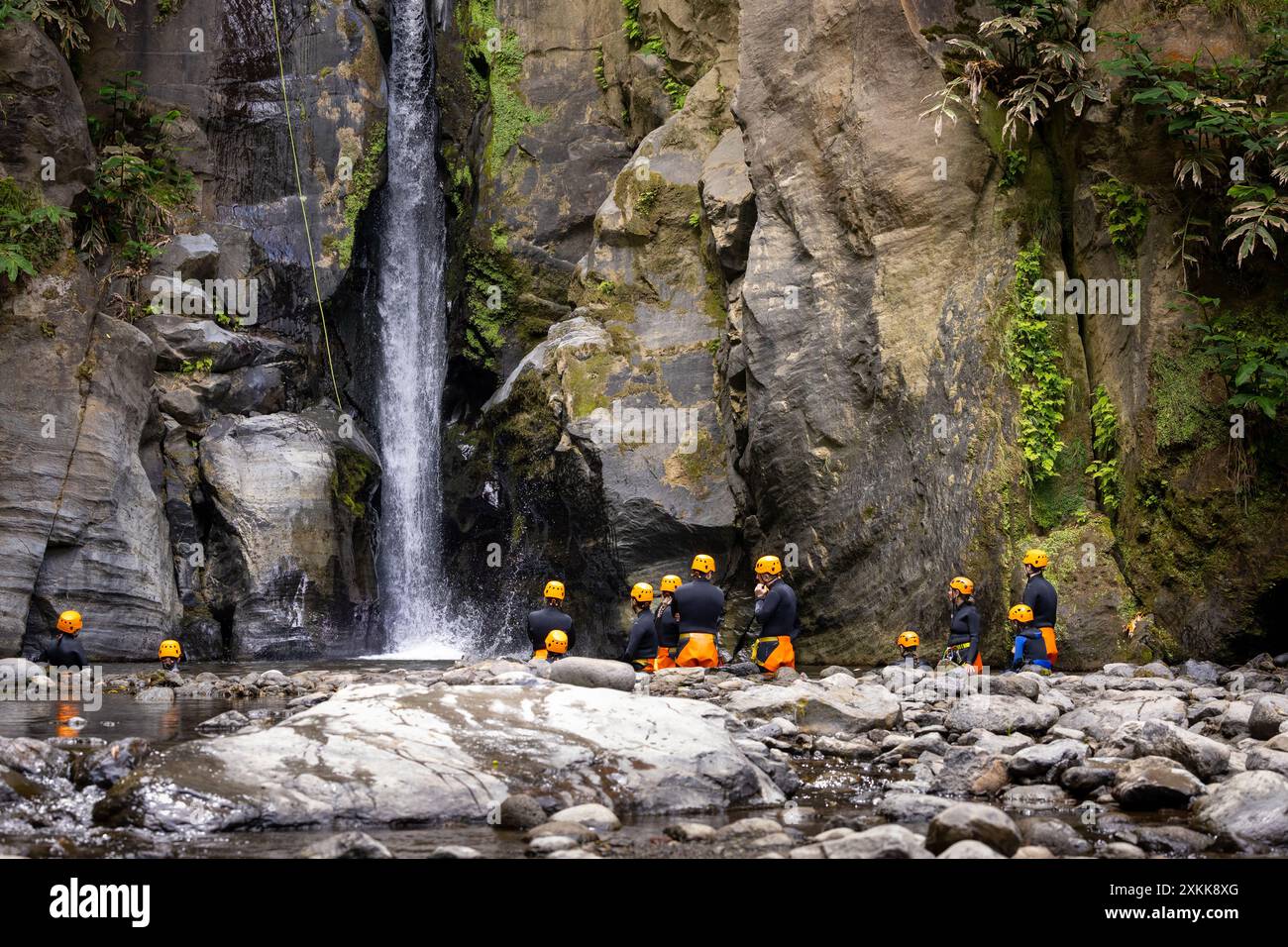 Canyoning in azores hi-res stock photography and images - Alamy