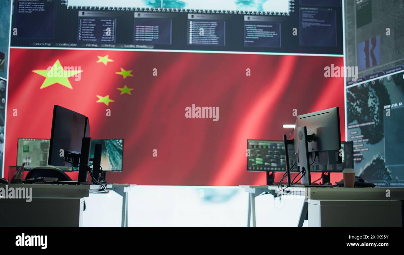 Empty chinese military base of operations working on spreading fake ...