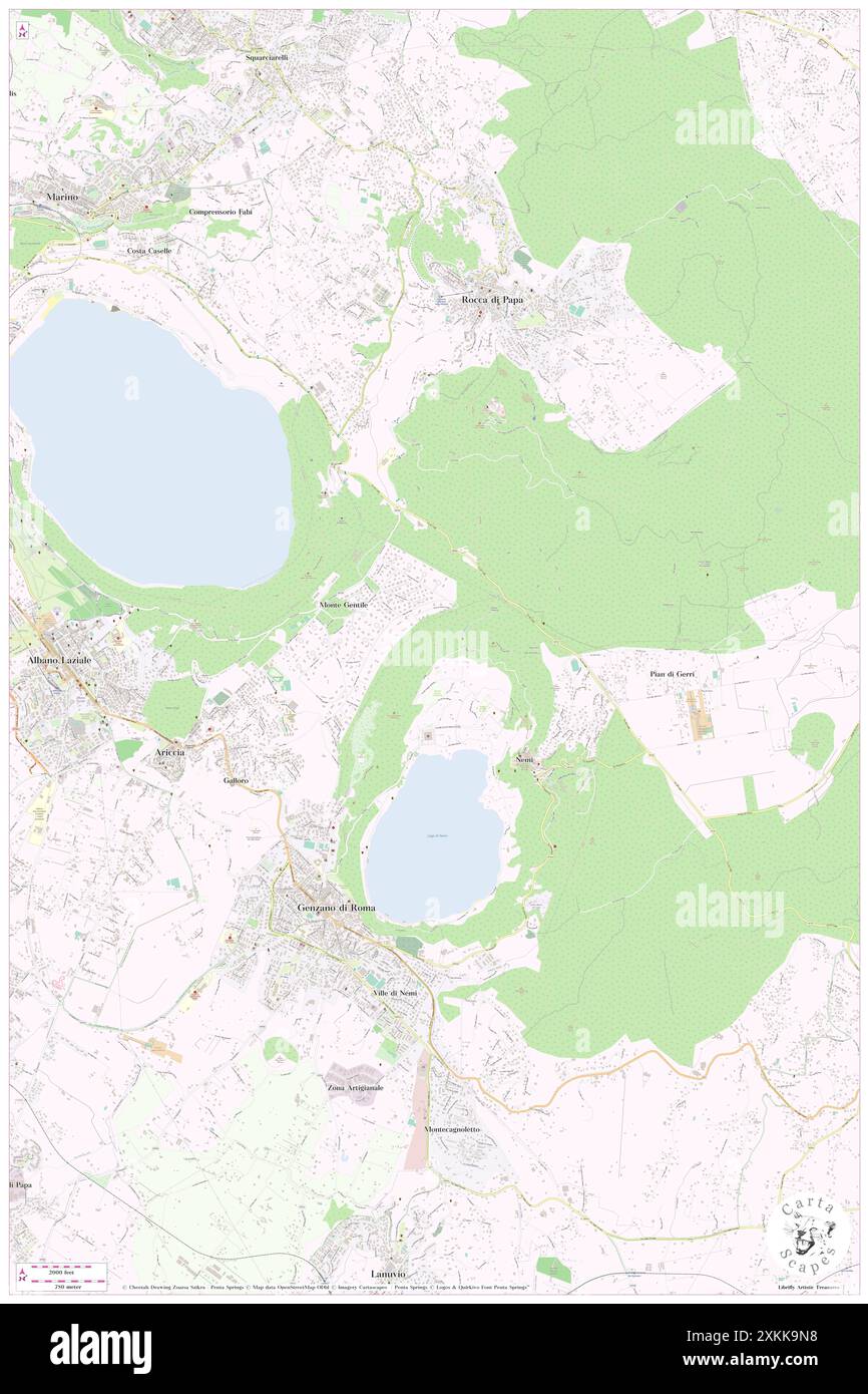Colli albani map hi-res stock photography and images - Alamy