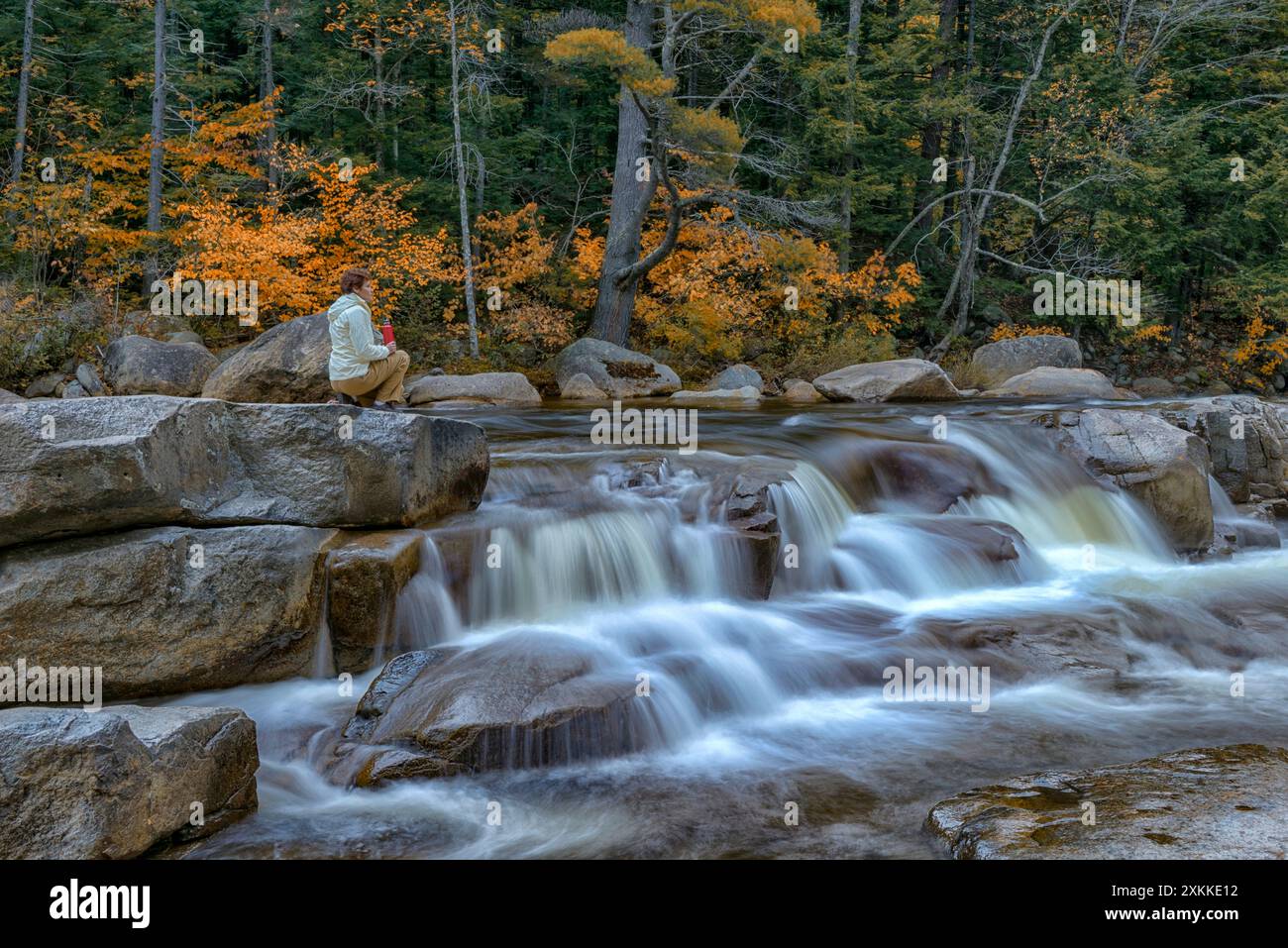 Along Kancamagus Highway,National Scenic Byway, White Mountains,Coos ...