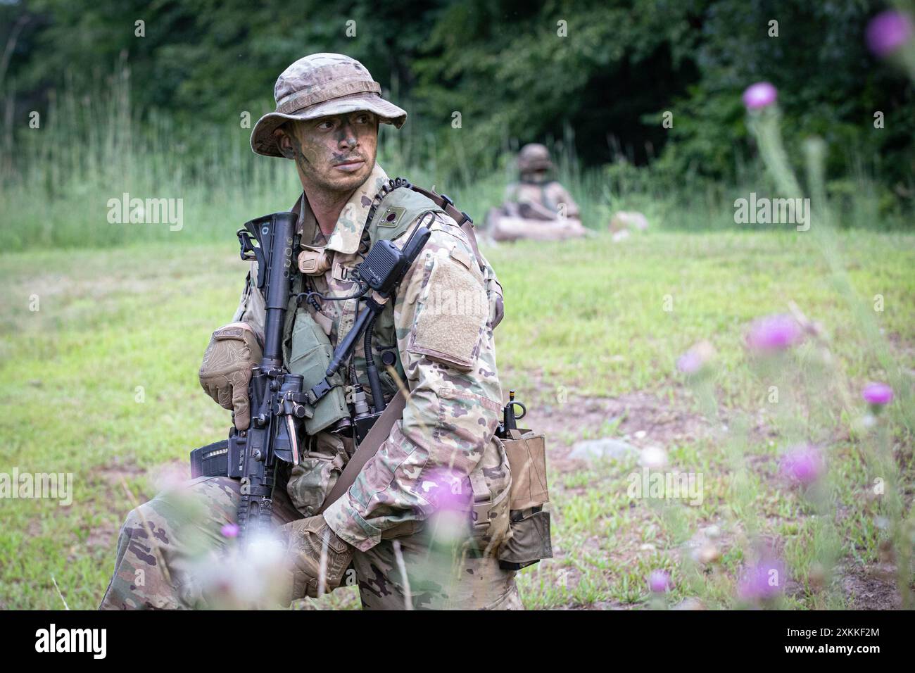 A Soldier from Troop C, 1st Squadron, 113th Cavalry Regiment, 2nd ...