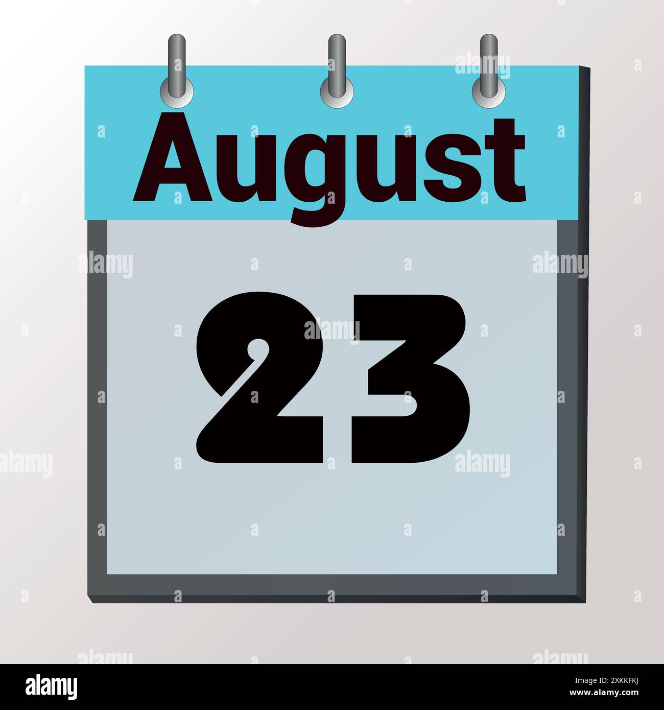 day on the calendar, vector image format, August 23 Stock Vector Image ...
