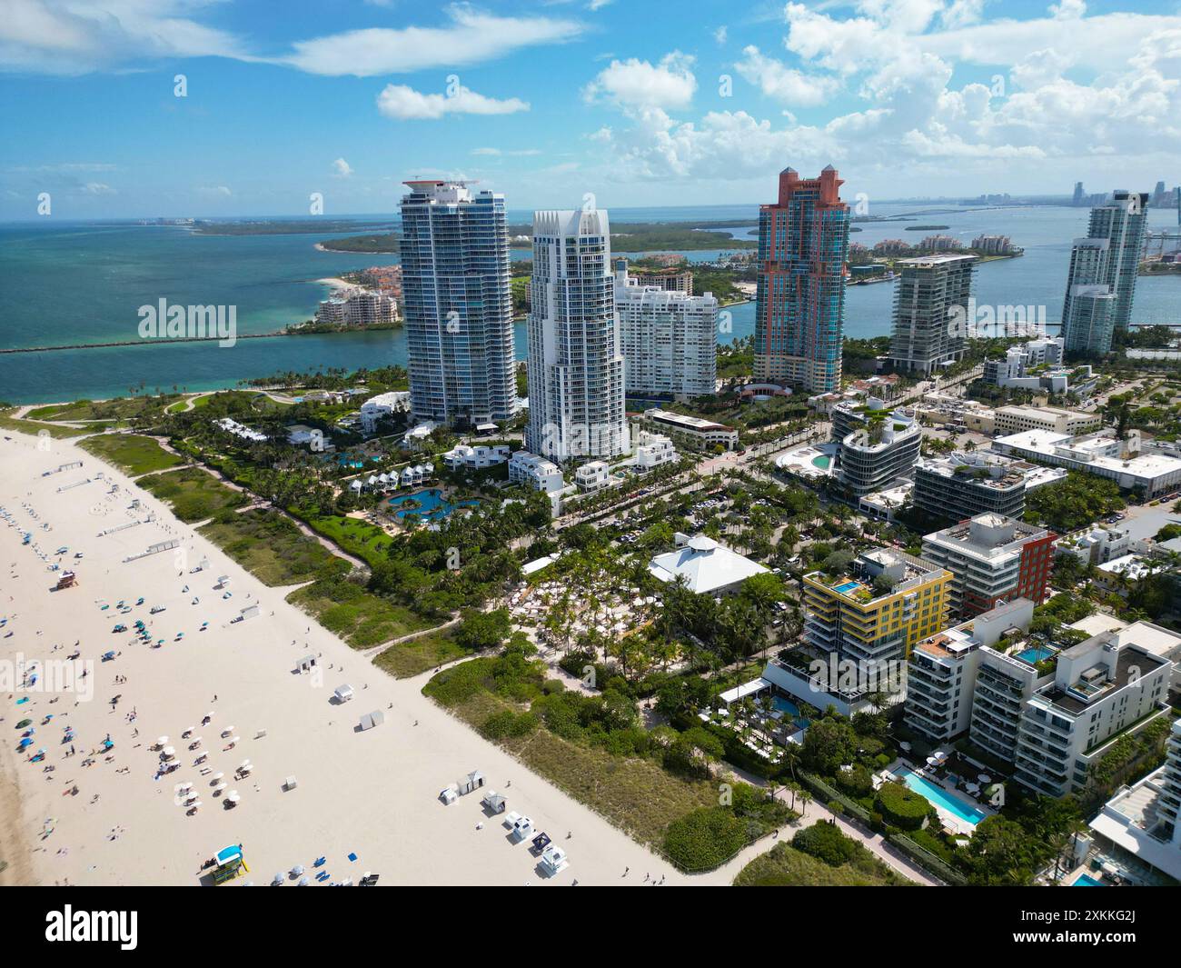 Cityscape skyline of Miami, Florida. Architecture of city. City ...