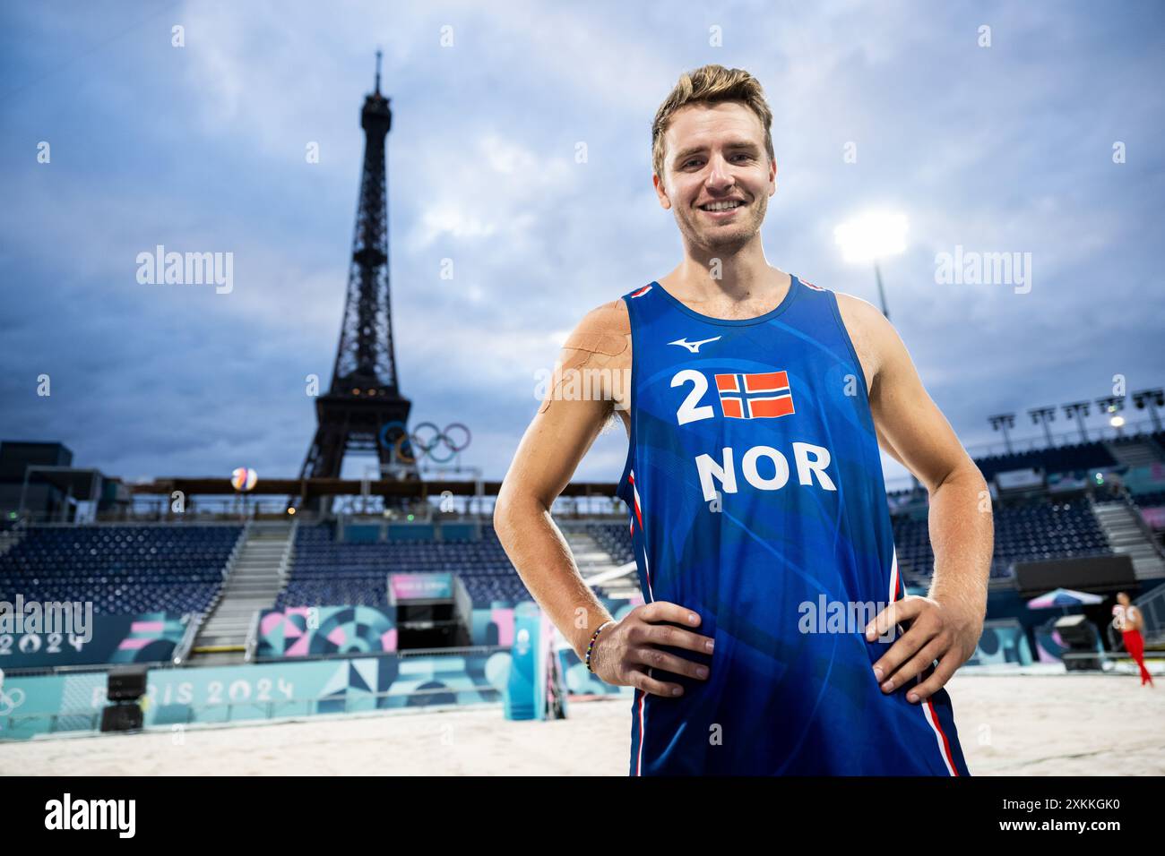 Christian Sandlie Sørum of, Norway. , . poses for a portrait after a ...