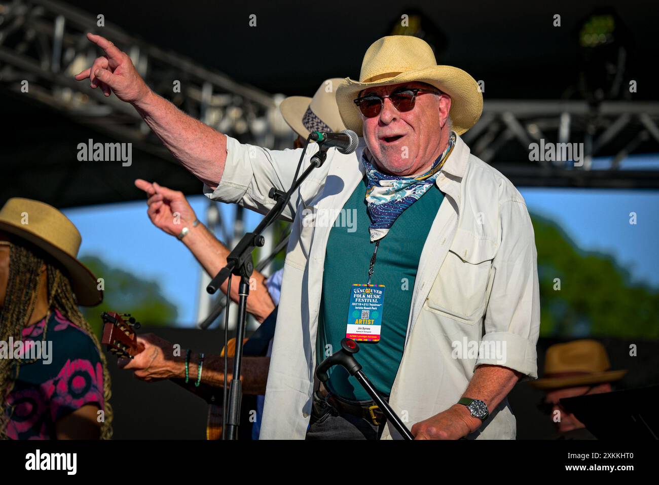 Blues musician, Jim Byrnes, Vancouver Folk Music Festival, Vancouver ...