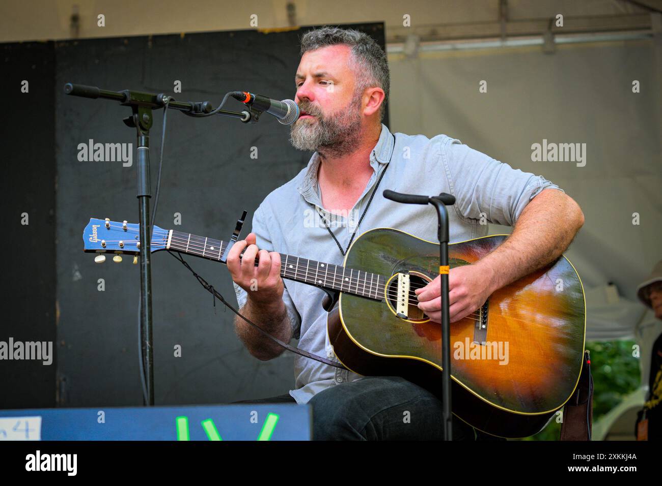 Irish singer songwriter, Mick Flannery, Vancouver Folk Music Festival, Vancouver, British ...