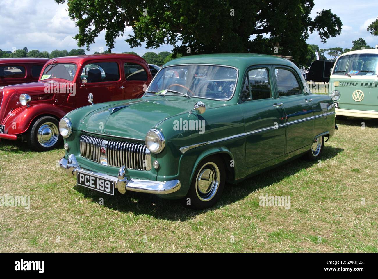 A 1956 Ford Consul parked on display at the 49th Historic Vehicle ...