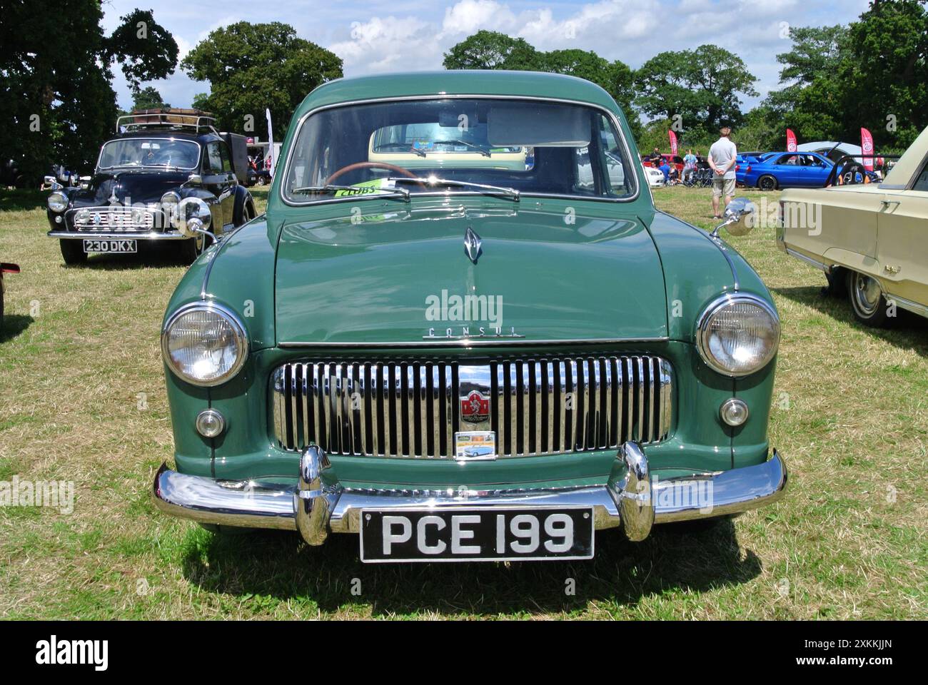 A 1956 Ford Consul parked on display at the 49th Historic Vehicle ...