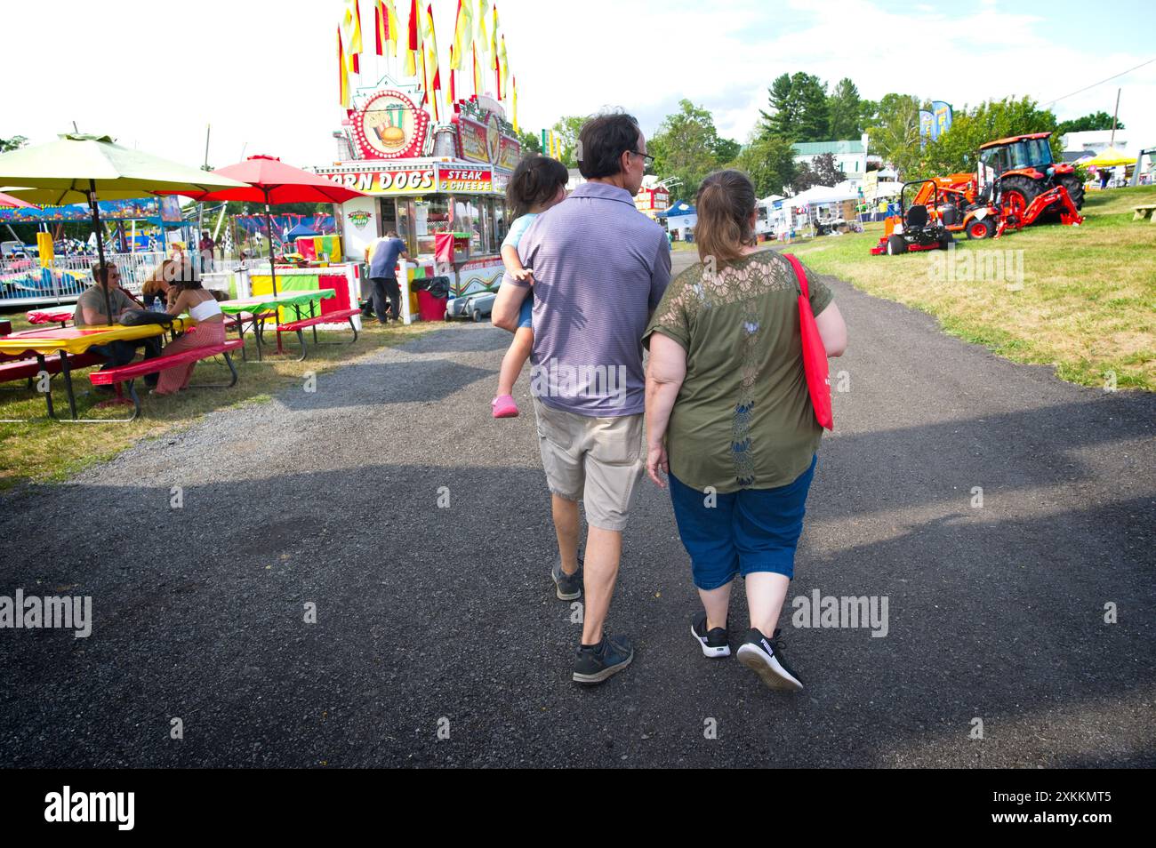 UNITED STATES: July 23, 2024: The mid-way at the 2024 Loudoun County ...