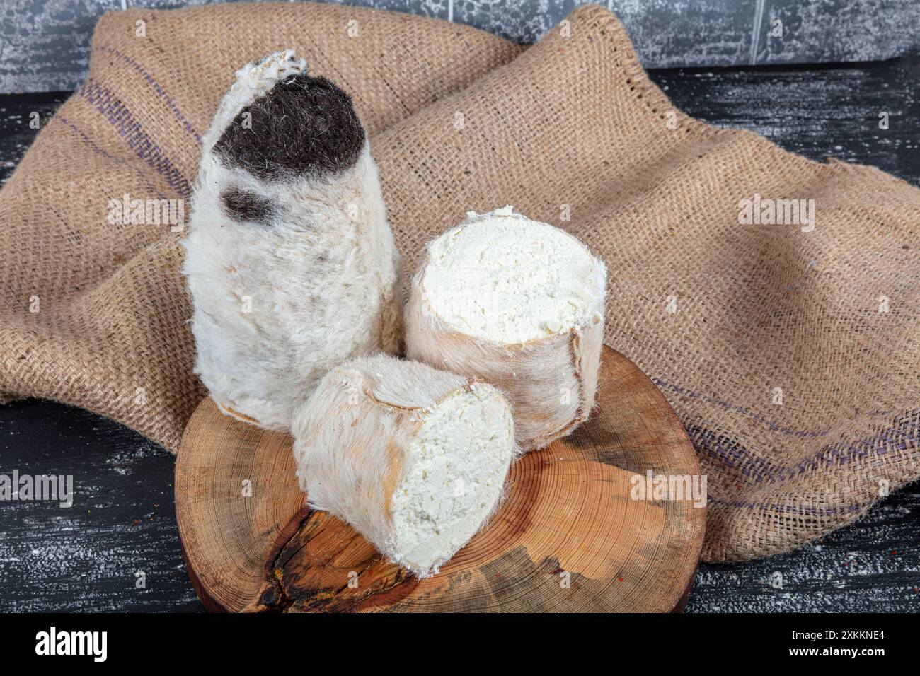 Goats Milk Cheese Tulum Cheese. Tulum cheese is a traditional Turkish ...