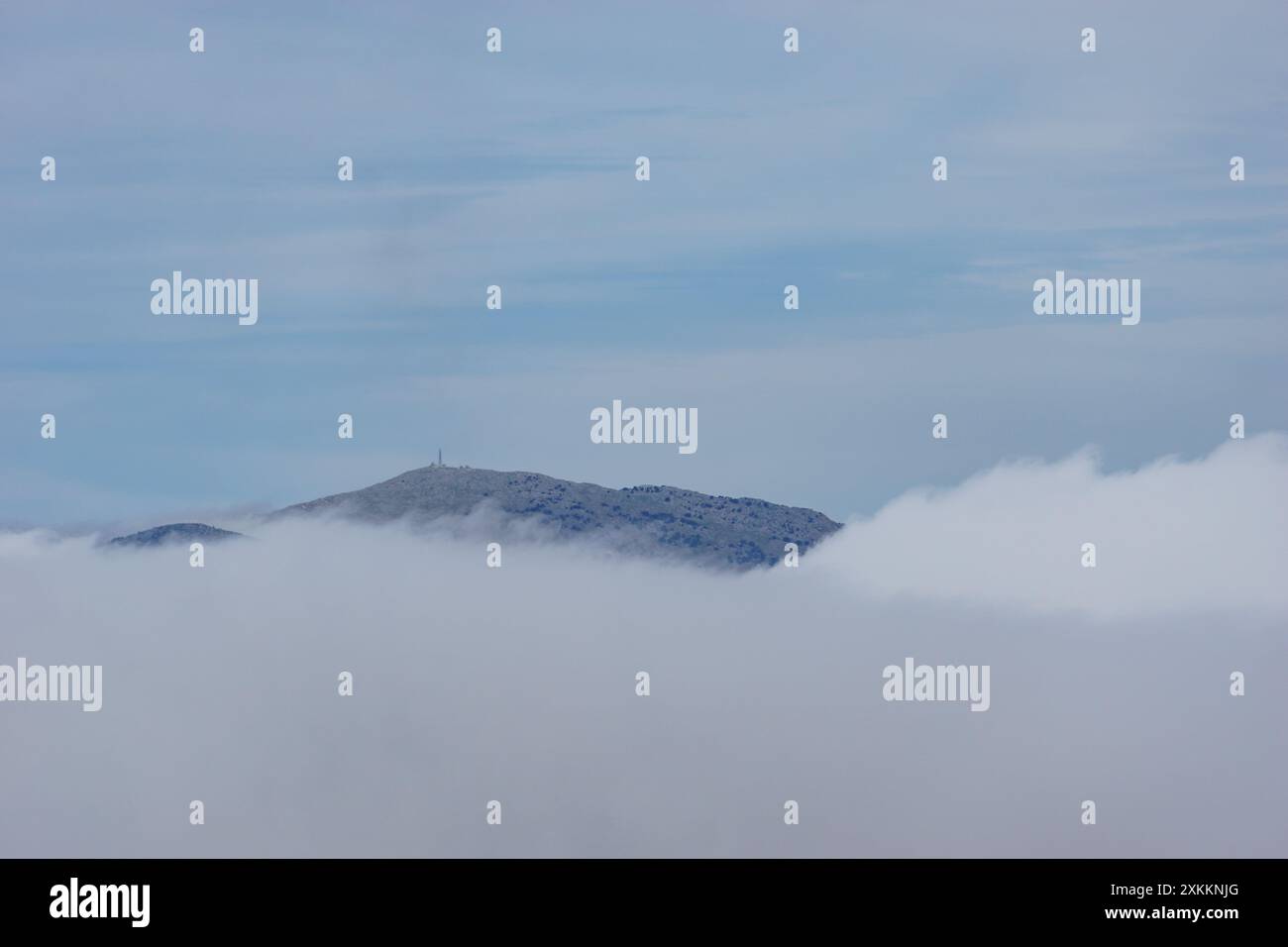 Aerial thick fog over forest hi-res stock photography and images - Alamy