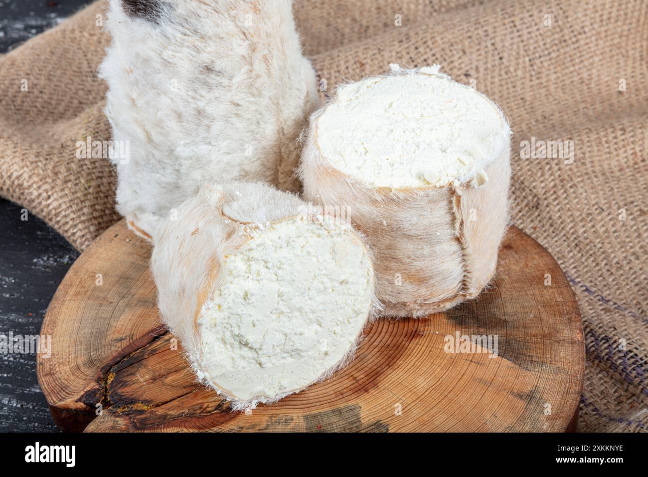 Goats Milk Cheese Tulum Cheese. Tulum cheese is a traditional Turkish ...