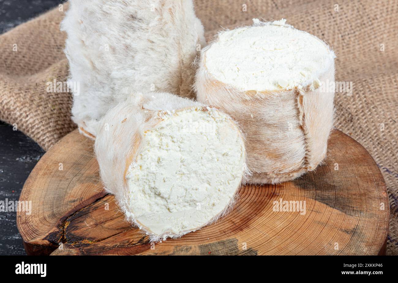 Goats Milk Cheese Tulum Cheese. Tulum cheese is a traditional Turkish ...