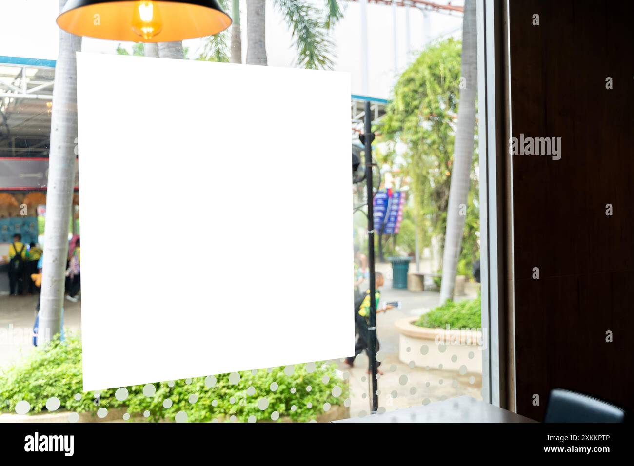 Blank poster billboard template. Blank Sign Label and Placard attached ...