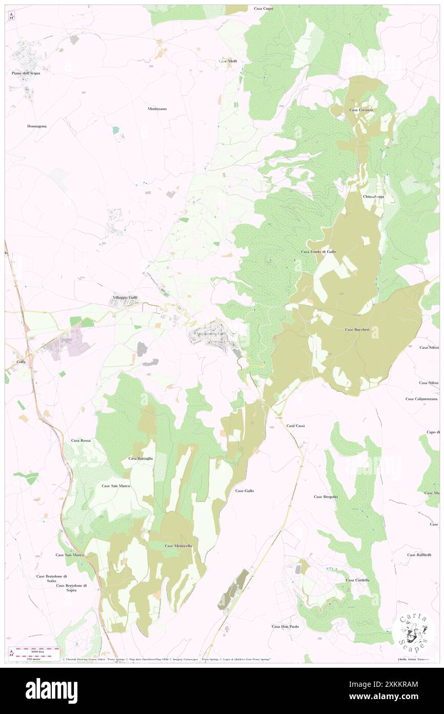 Map of montesano hi-res stock photography and images - Alamy