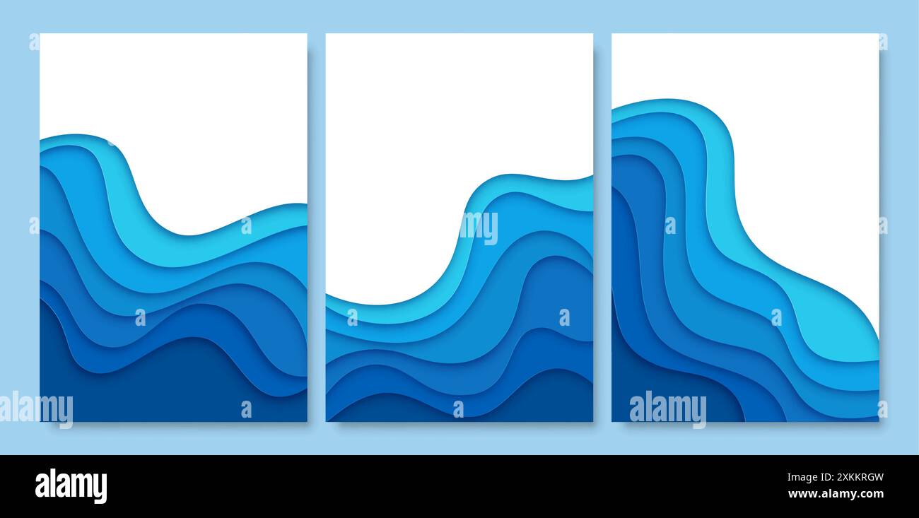 Creative paper cut craft style frame set hi-res stock photography and ...