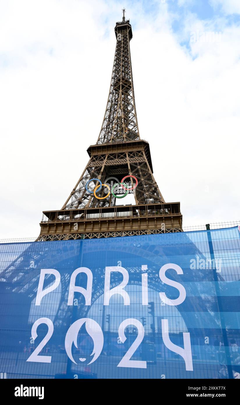 Paris - France, July 23, 2024, rehearsal of the opening parade of the ...