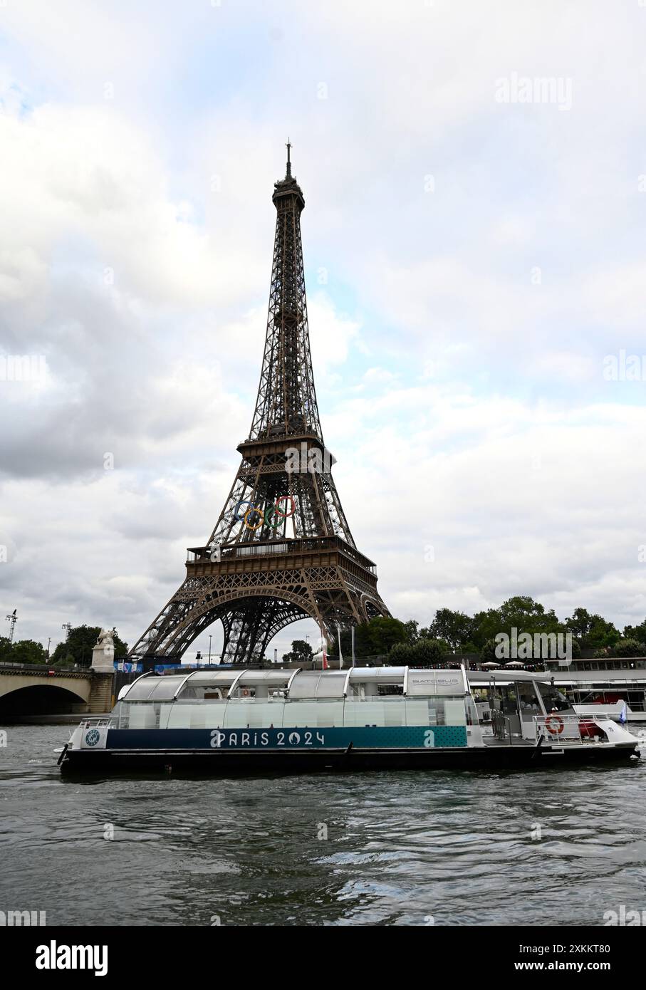 Paris - France, July 23, 2024, rehearsal of the opening parade of the ...