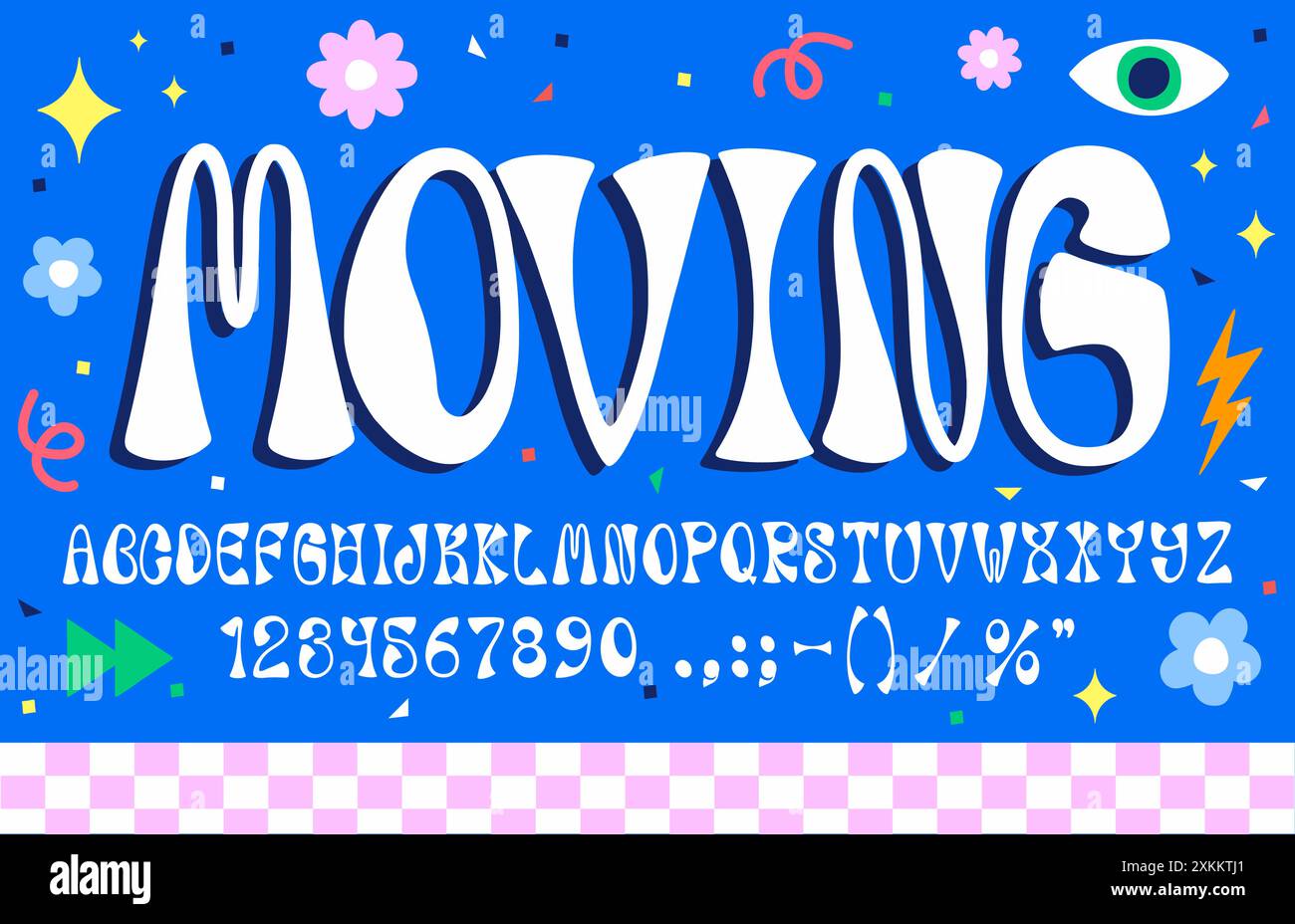 Hipster hippie style hippy alphabet letters font Stock Vector Images ...