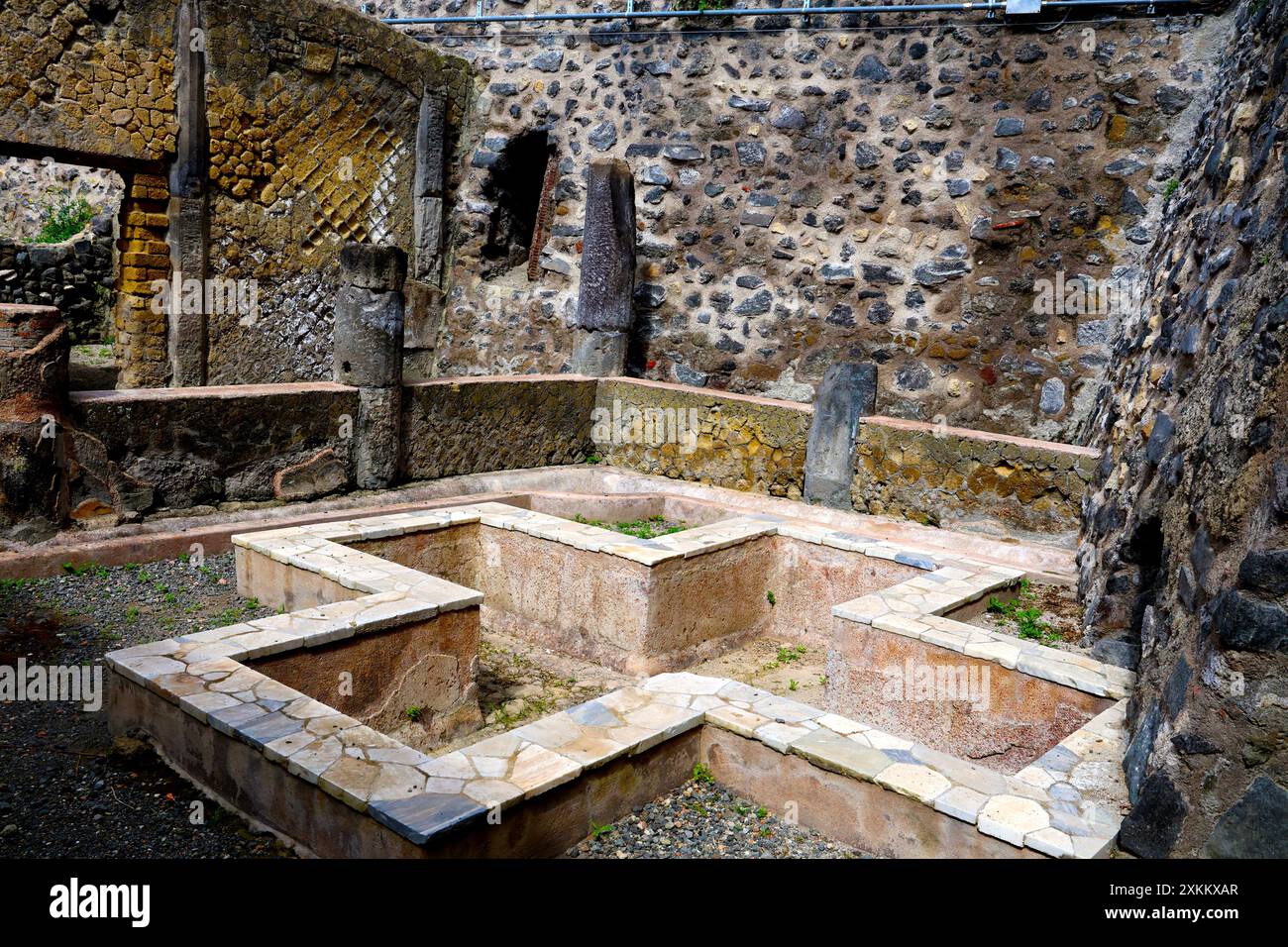 The House of the Skeleton in Herculaneum Italy Stock Photo - Alamy