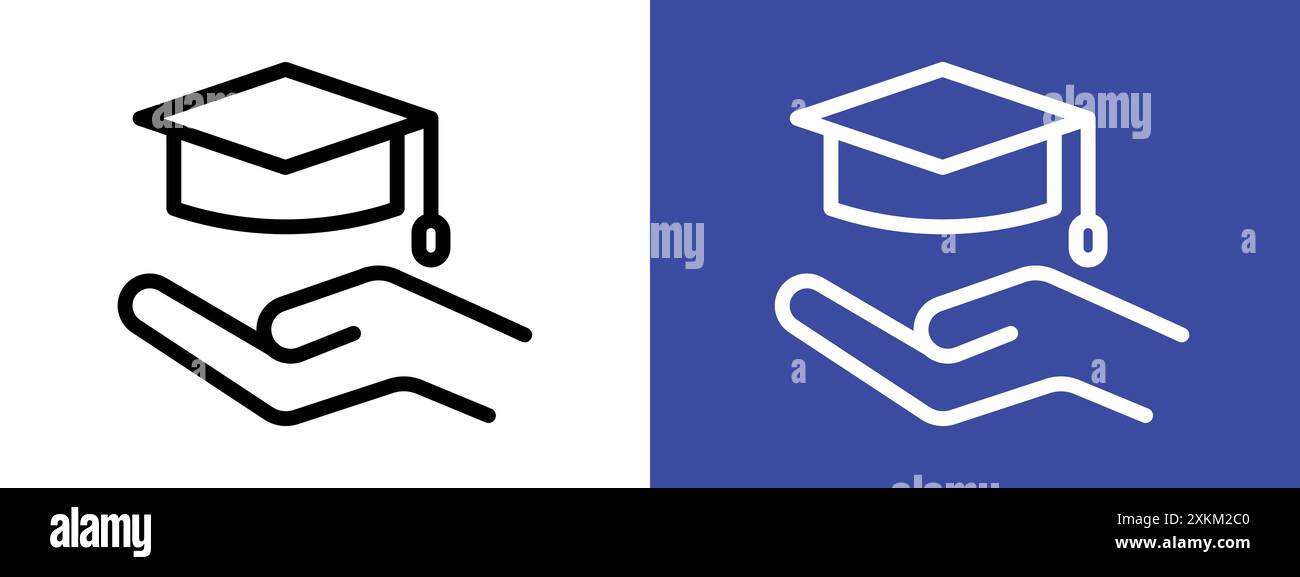 Accessible or free education icon logo sign vector outline in black and ...