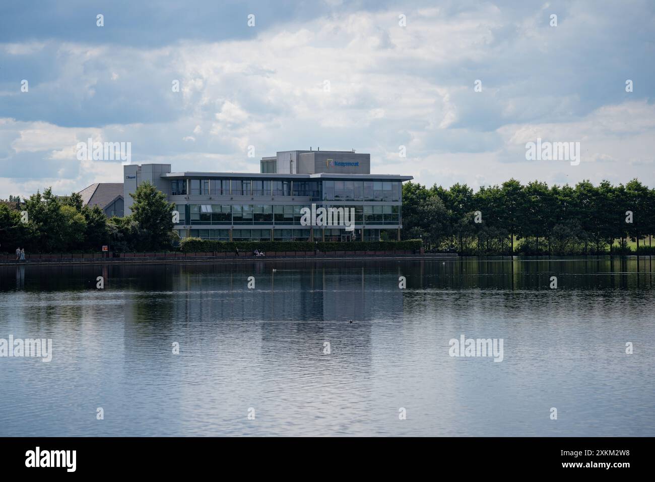 Keepmoat building at the waterfront of Doncaster Lakeside Stock Photo ...