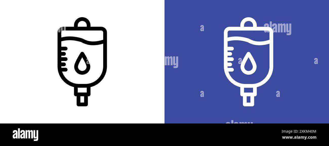 blood glucose icon logo sign vector outline in black and white color ...