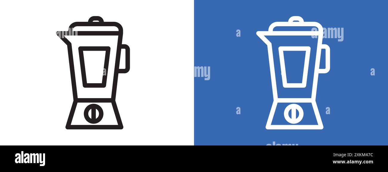 Blender icon logo sign vector outline in black and white color Stock ...